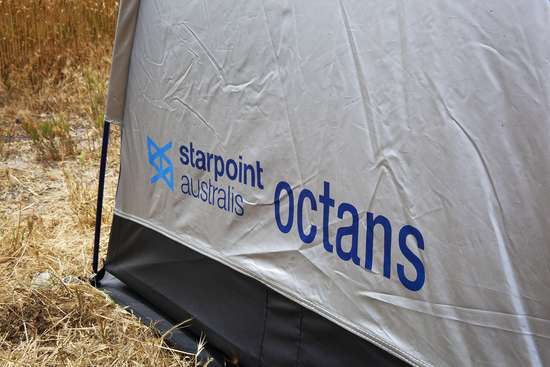 Octans Observatory with Wind Shield and Ground Mat – starpoint australis